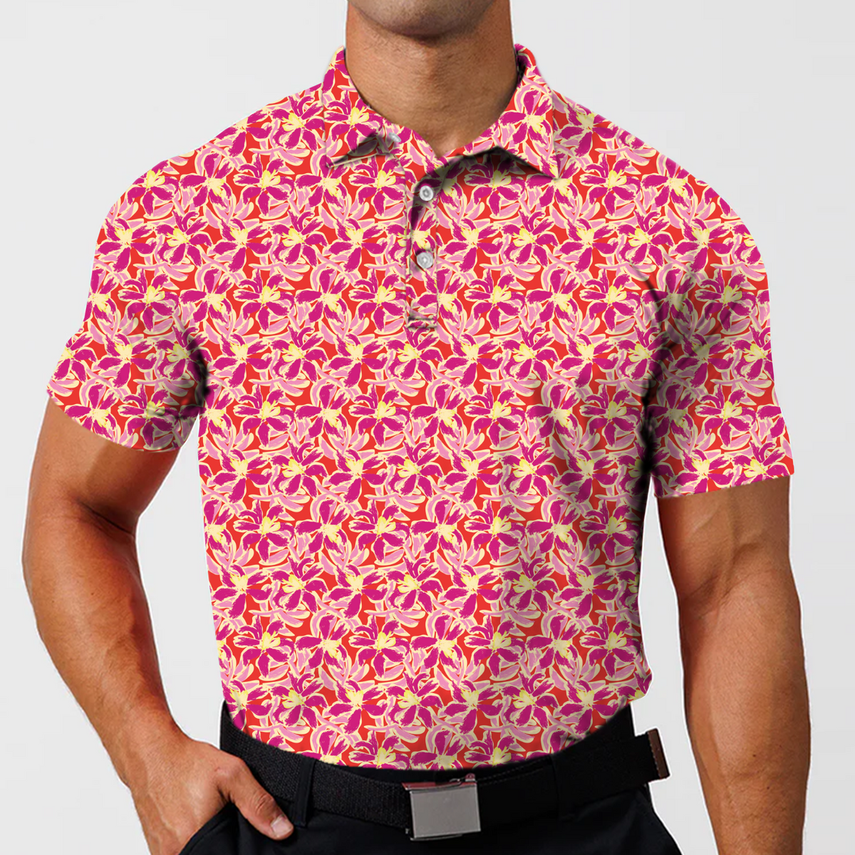 Tropical Flowers Polo – Fore Aces