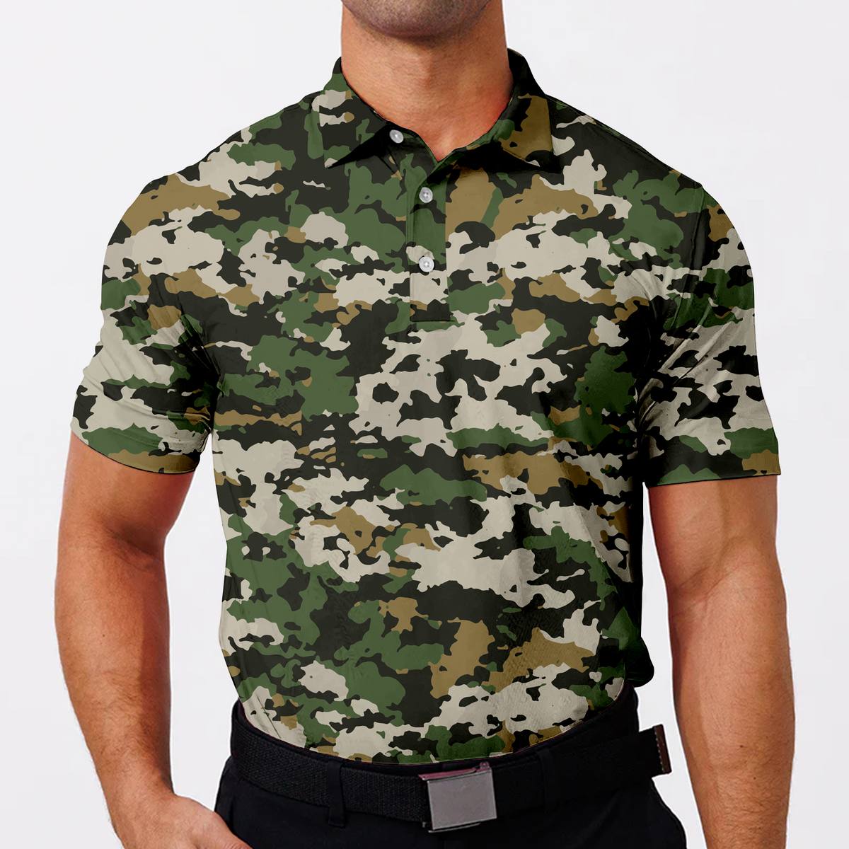 Army Camo Polo – Fore Aces