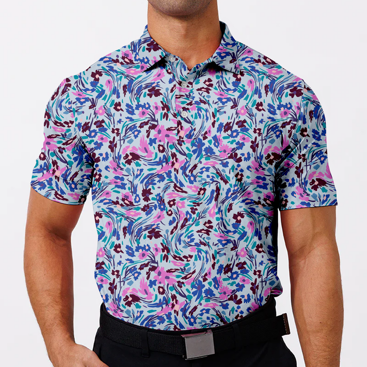 Flower Twist Polo – Fore Aces