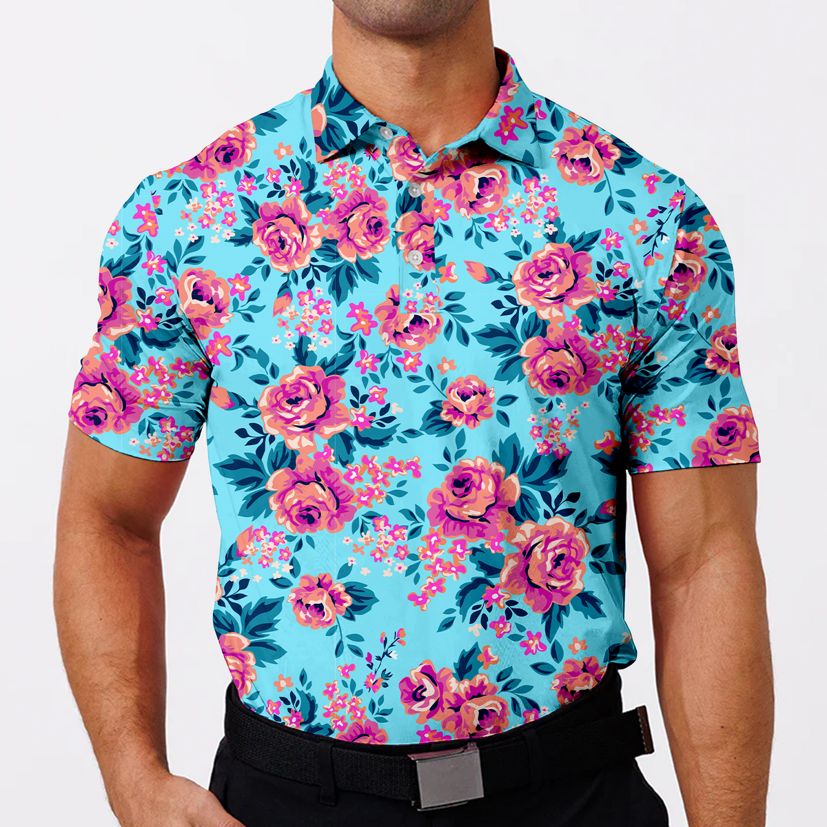 Fantastic Floral Polo – Fore Aces