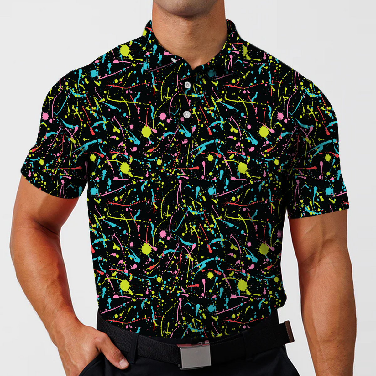 Paint Splatter Polo – Fore Aces