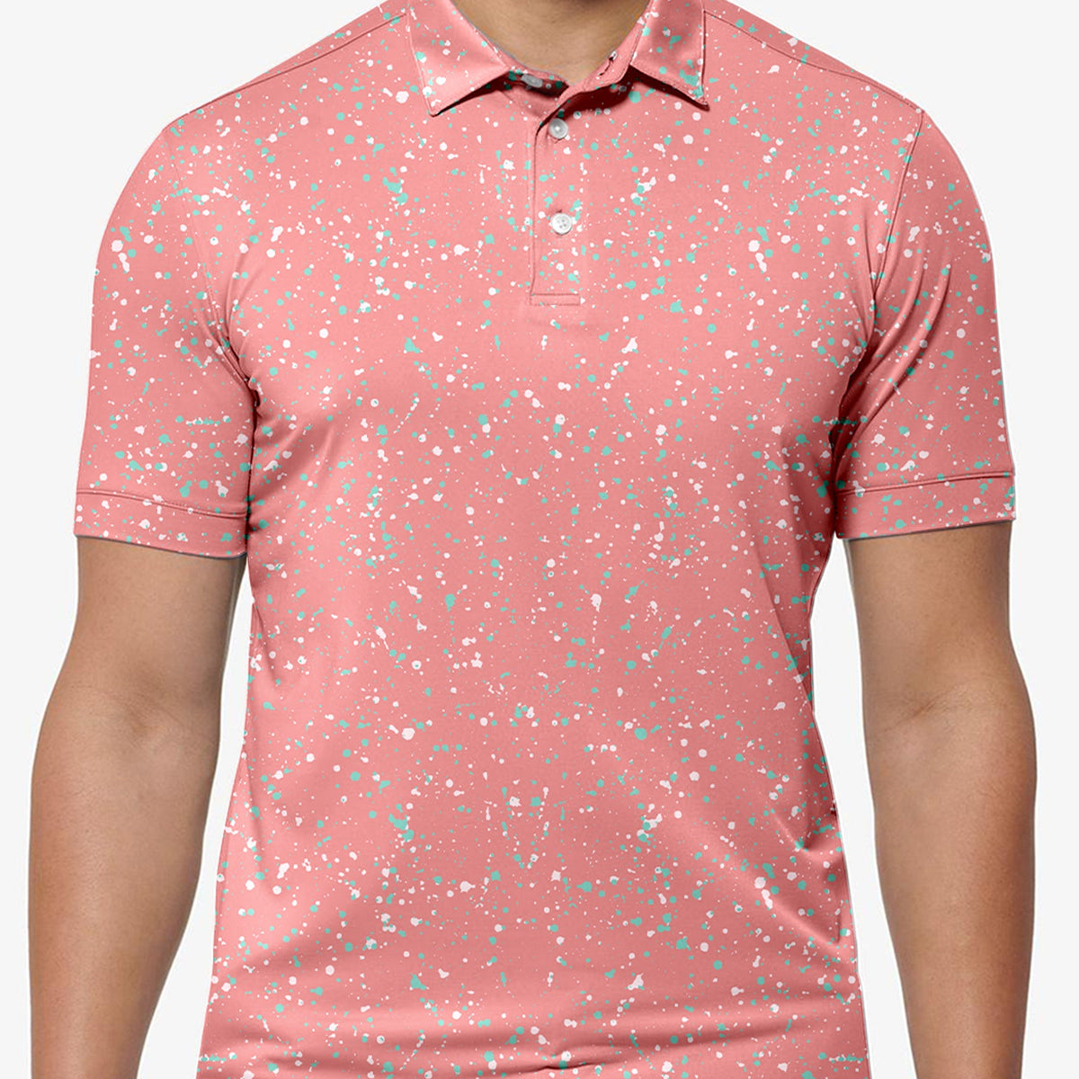 Pastel Paint Splatter Polo – Fore Aces
